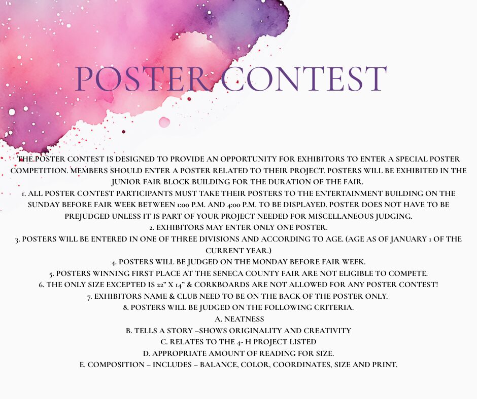 Poster Contest - Attica Independent Fair